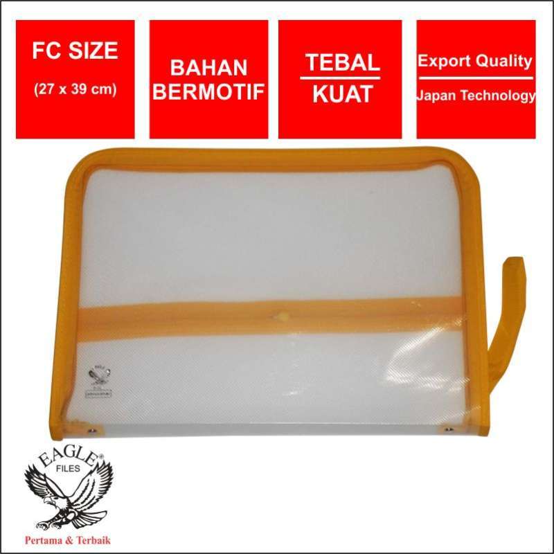 Jual EAGLE FILES Zipper Bag File / Map Plastik Resleting / Map Jaring ...