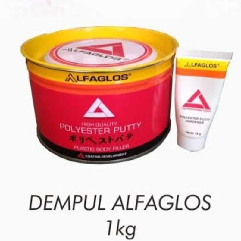 Promo Dempul Alfaglos (1Kg) +Obat / Dempul Besi Cat Mobil Sanpolac ...