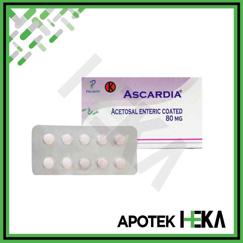 Jual Ascardia 80 mg 1 Tablet - Acetosal Enteric Coated di Seller Apotek ...