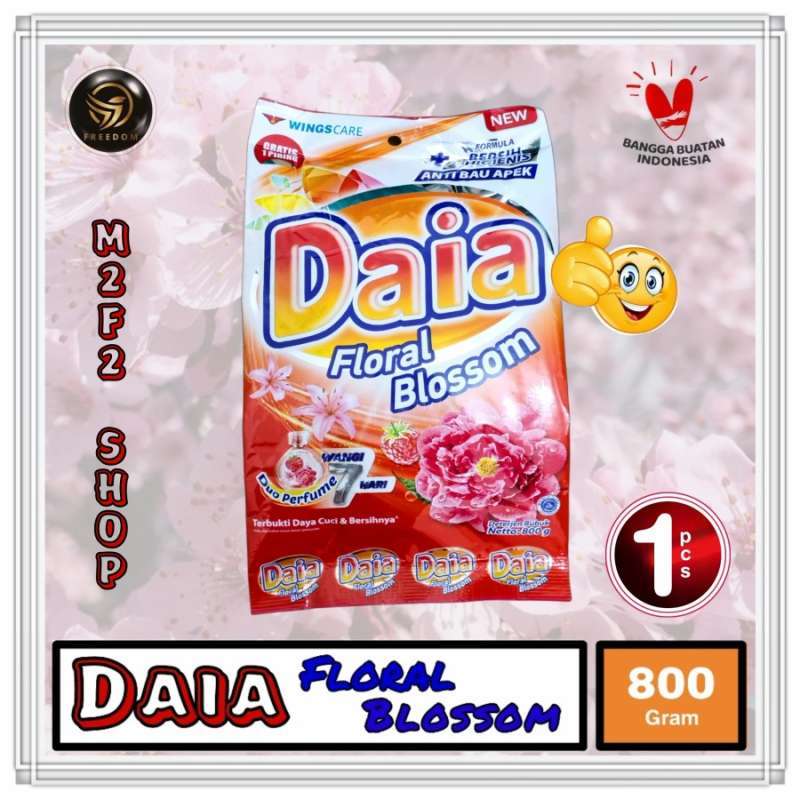 Promo Daia Bunga Floral Blossom Deterjen Bubuk Sabun Cuci Baju Pouch ...