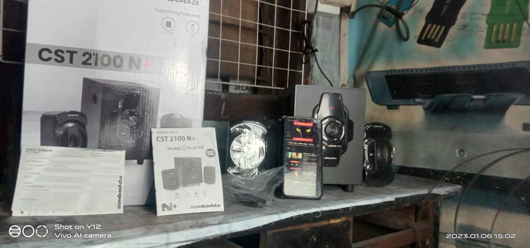 Jual speaker aktif bluetooth dengan fm radio simbadda CST-2100n baru dan bergaransi resmi di ...