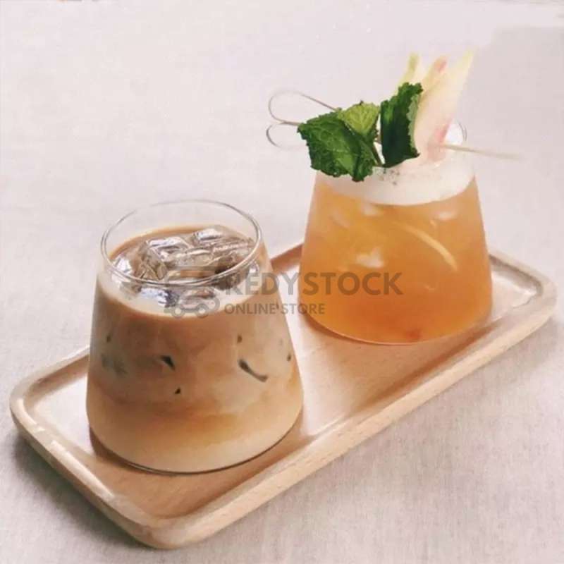 Jual Gelas Kaca Minuman Resto Cafe Drink Glass Aesthetic Volcano ...