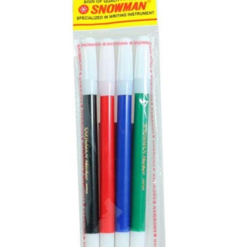 Jual Snowman spidol 4 warna pack spidol 4bh 4warna atk alat tulis ...