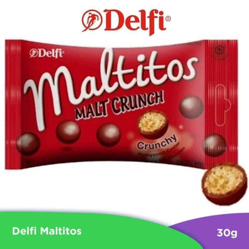 Jual Delfi Maltitos Malt Chocolate Crunch Cokelat Crunchy 40g 40 gram ...