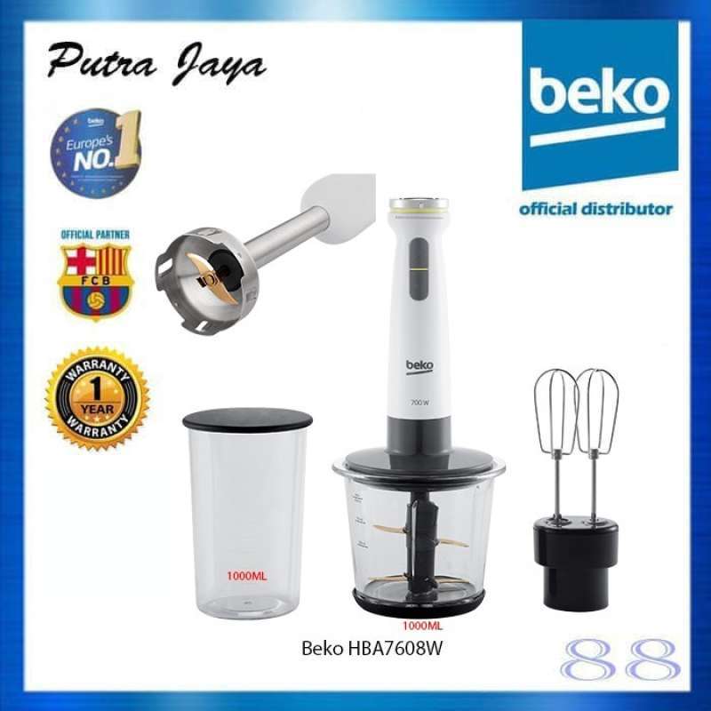 Promo Chopper Blender Mixer Beko Hba7608W / Hba 7608W 1000Ml Diskon 3% ...