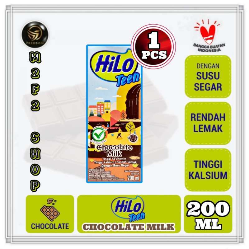 Promo Hilo Teen Chocolate Milk | Cokelat Kotak Uht - 200 Ml (kemasan ...