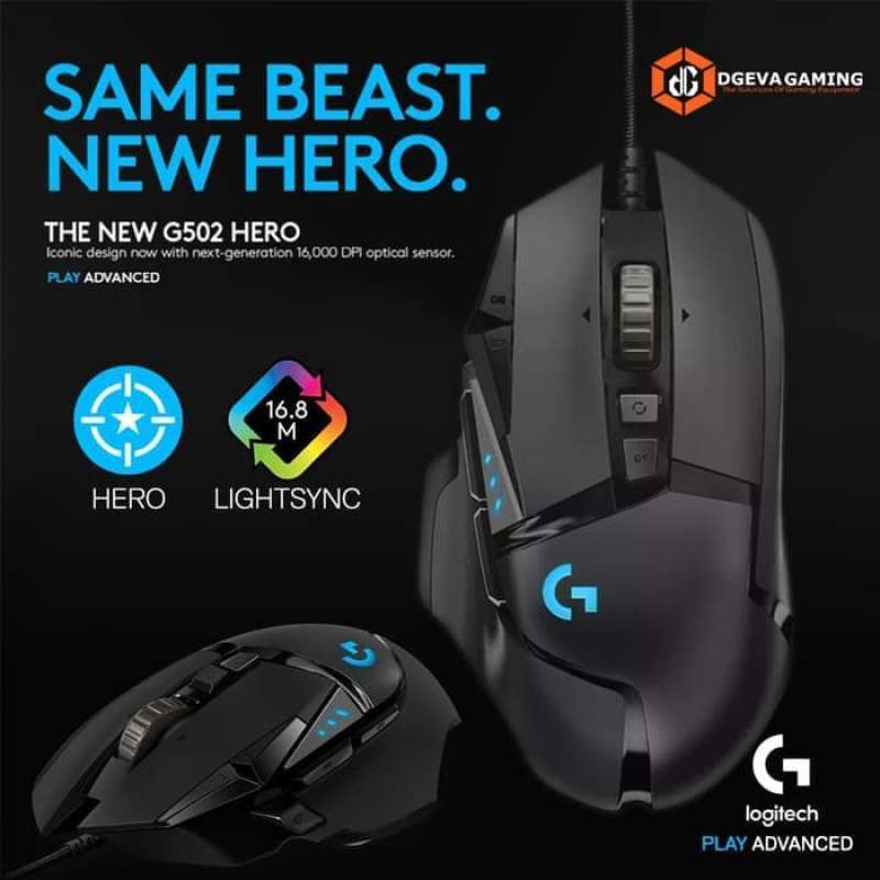 Promo Logitech G502 Hero 16k High Performance Gaming Mouse Diskon 23% ...