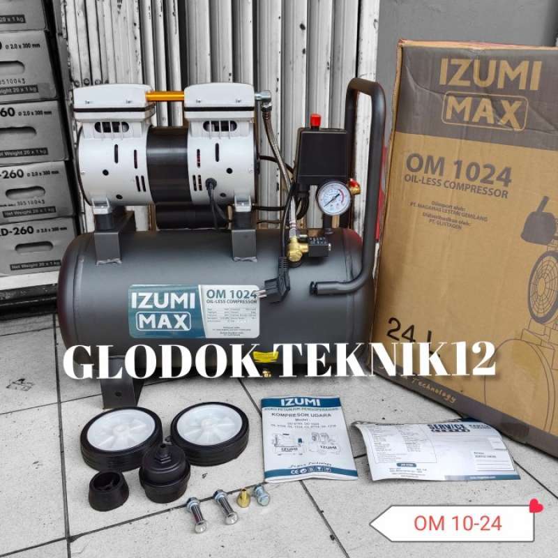Jual Mesin Compressor Izumi Max Om 1024 / Compresor Izumi Om 10-24 Oilless Di Seller Goodwell ...