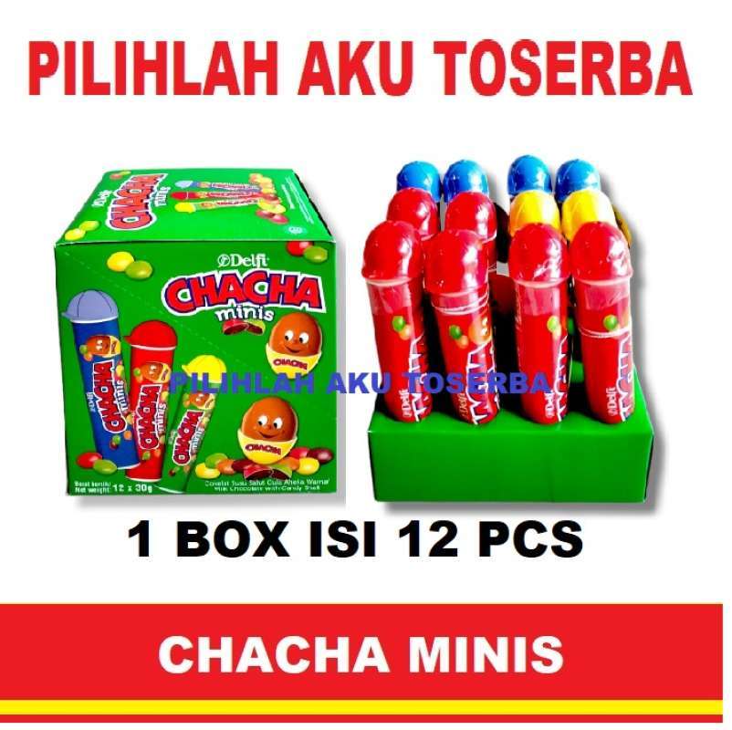 Promo Chacha Minis Tube Milk Chocolate Harga 1 Box Isi 12 Pcs