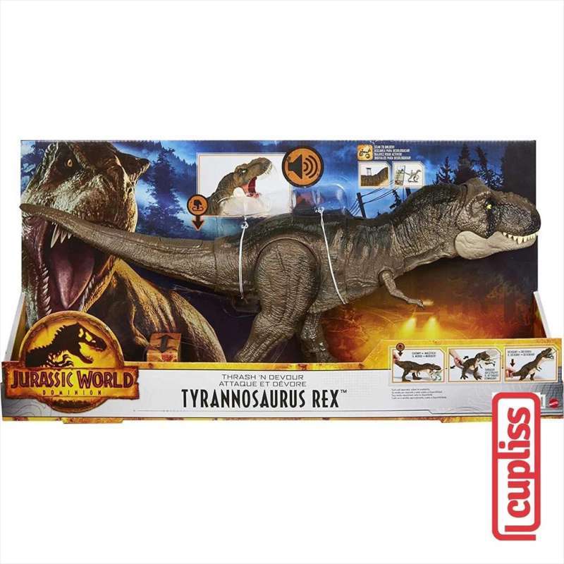 Jual Mattel HDY55 Jurassic World Tyrannosaurus Rex Trash Devour ...