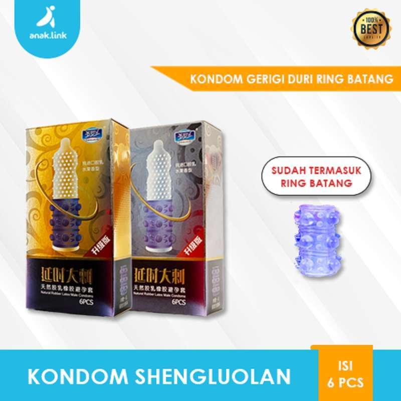 Jual Kondom Shengluolan Natural Latex Bergerigi Gerigi Berduri Duri