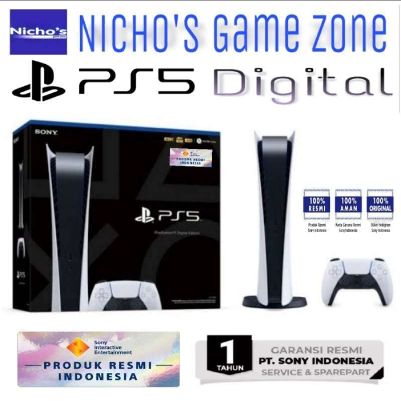 Promo Sony PS5 / Playstation 5 Digital Version Diskon 23% di Seller ...