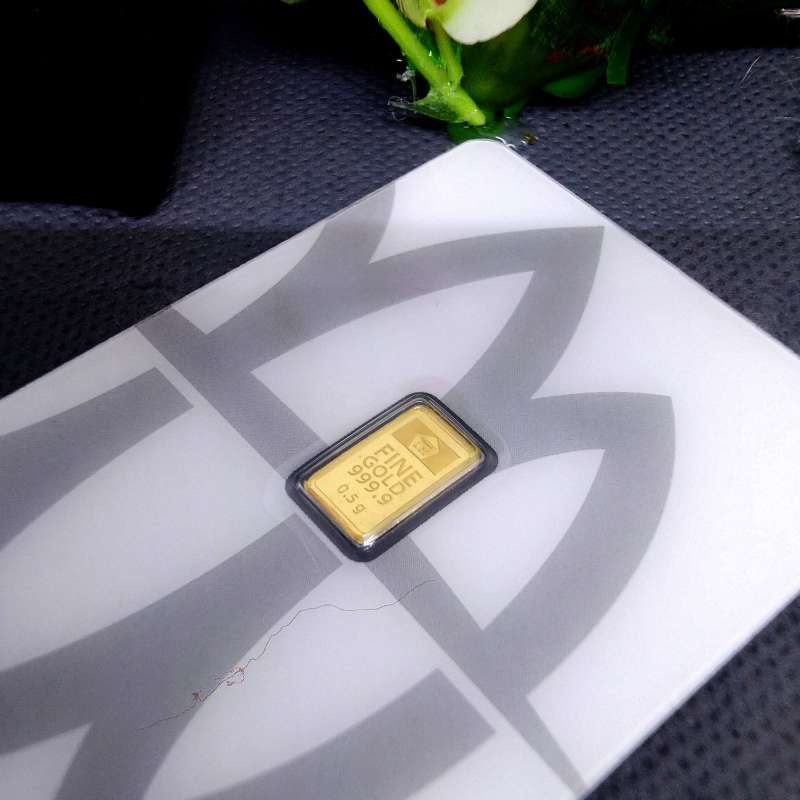 Jual Logam Mulia Antam 0,5 Gram Gold Bar 999.9 di Seller HAKABE GOLD ...