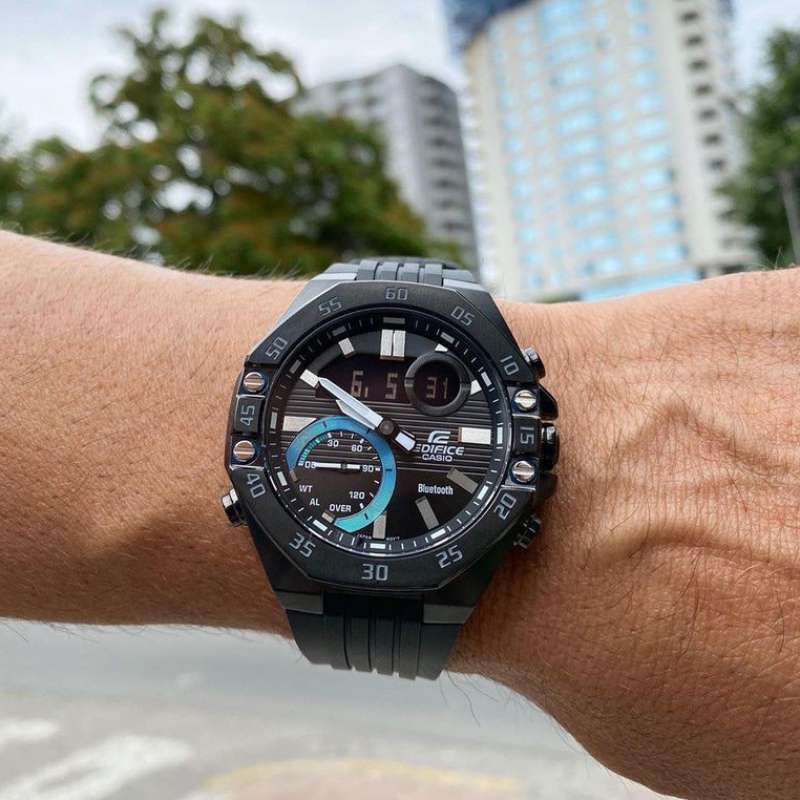 Promo Casio Edifice Ecb-10pb-1adf Jam Tangan Pria Analog Digital Black Diskon 35% Di Seller ...