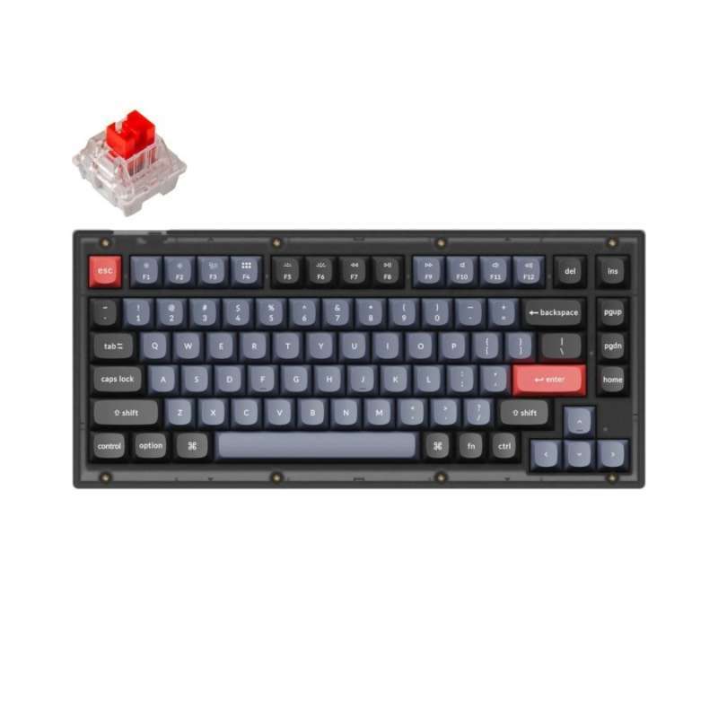 Jual Keychron V1 QMK RGB Custom Mechanical Gaming Keyboard - Red Switch ...