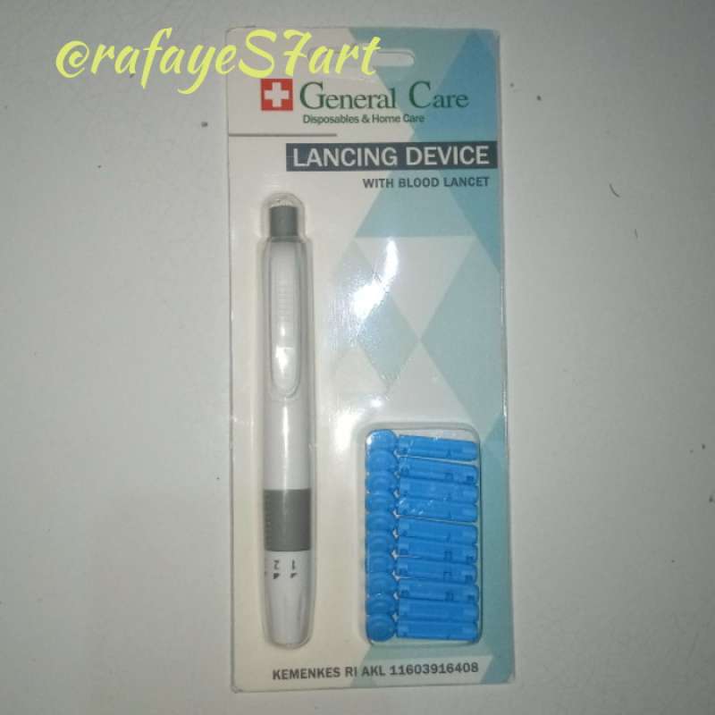 Promo Lancing Device General Care + Jarum Blood Lancet Diskon 56% Di ...