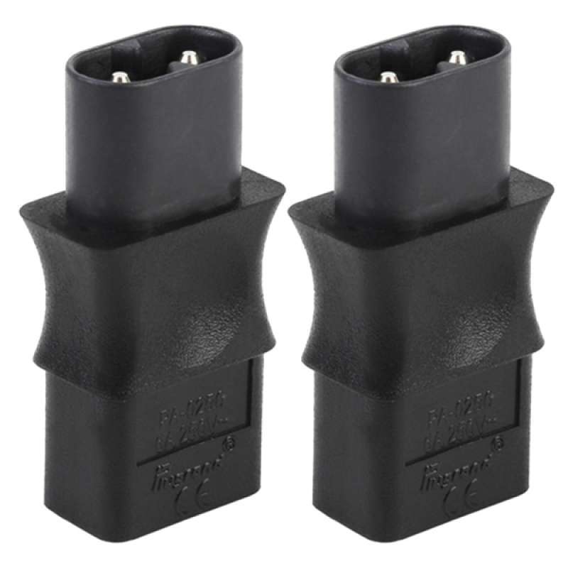 Jual 2pcs IEC 320 C8 Male Plug to C9 2 Pin Female Connecter Adapter 6A ...