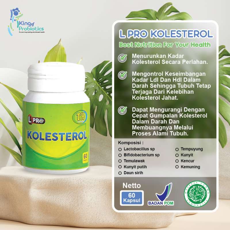 Jual Bioth L Pro Kolestrol Original Probiotik Herbal Kemasan Botol 60 ...