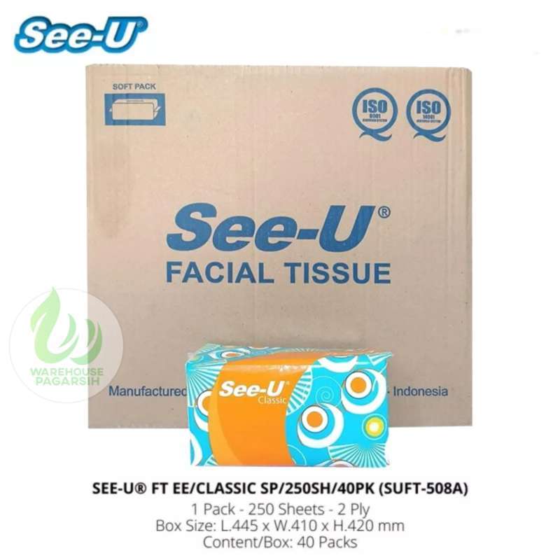Jual See U Classic Facial Tissue 250 Sheets Termurah - Harga Grosir ...