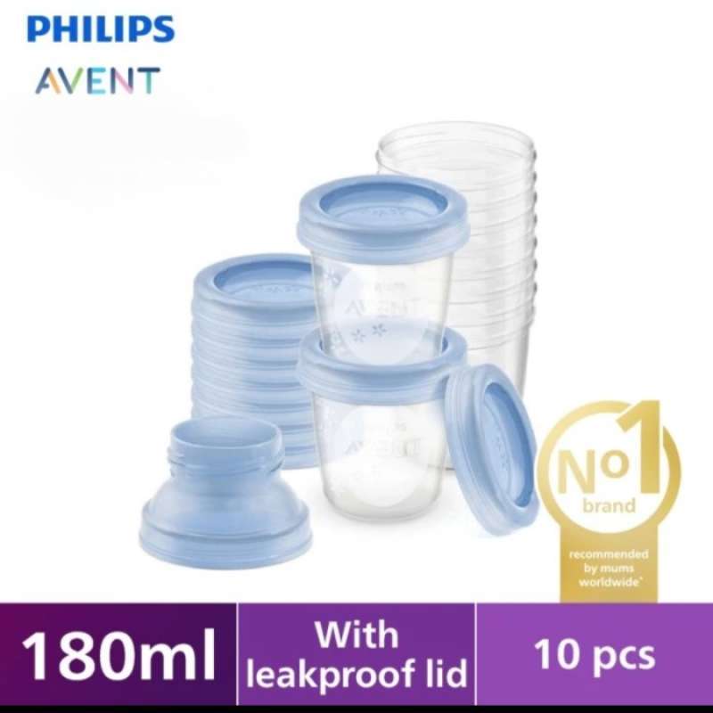 Jual Philips Avent Storage Cup Penyimpan Asi / Penyimpan Mpasi 180ml Di ...