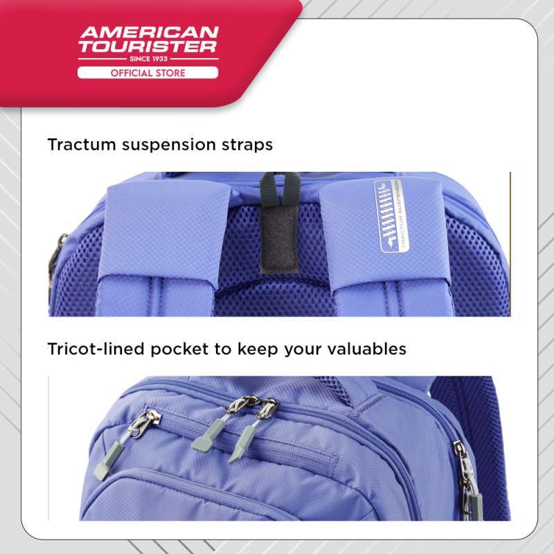 Jual American Tourister Brett Bts Backpack - Iris Blue Di Seller House ...