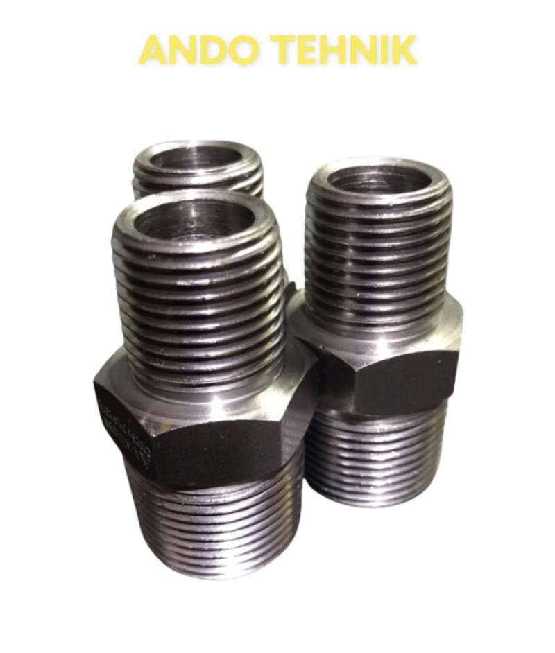 Promo DOUBLE NEPPLE/ REDUCER NEPPLE 1 1/2 X 1 1/4 3000 DRAT NPT BESI ...