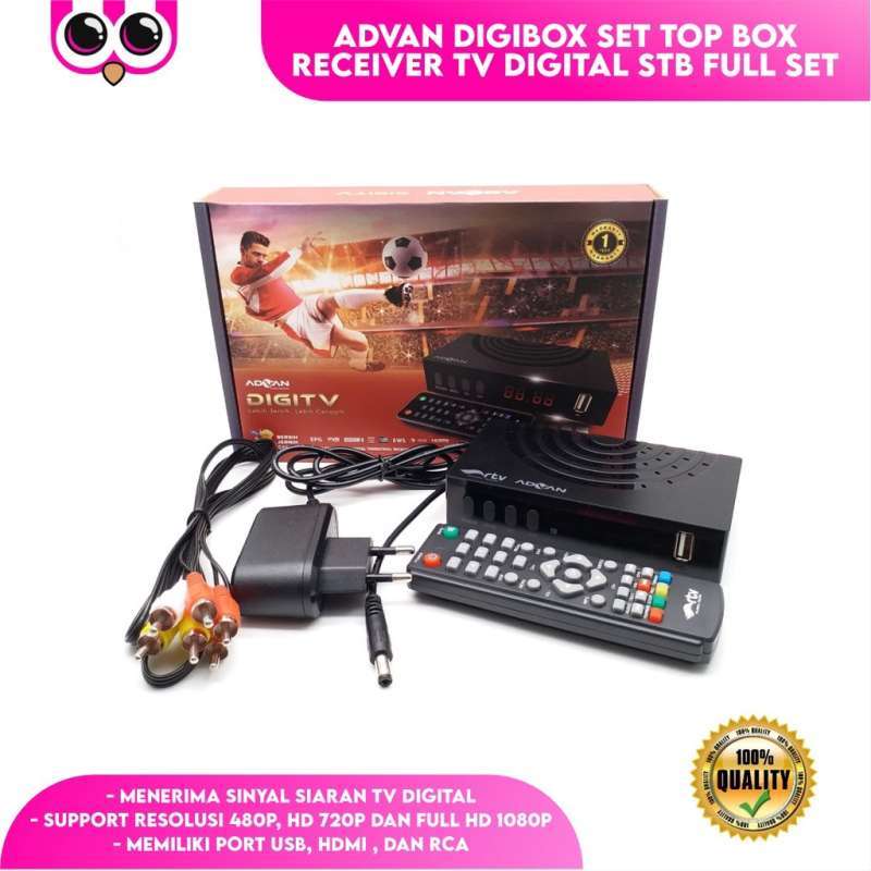 Jual ADVAN DIGIBOX SET TOP BOX RECEIVER TV DIGITAL STB FULL SET di ...