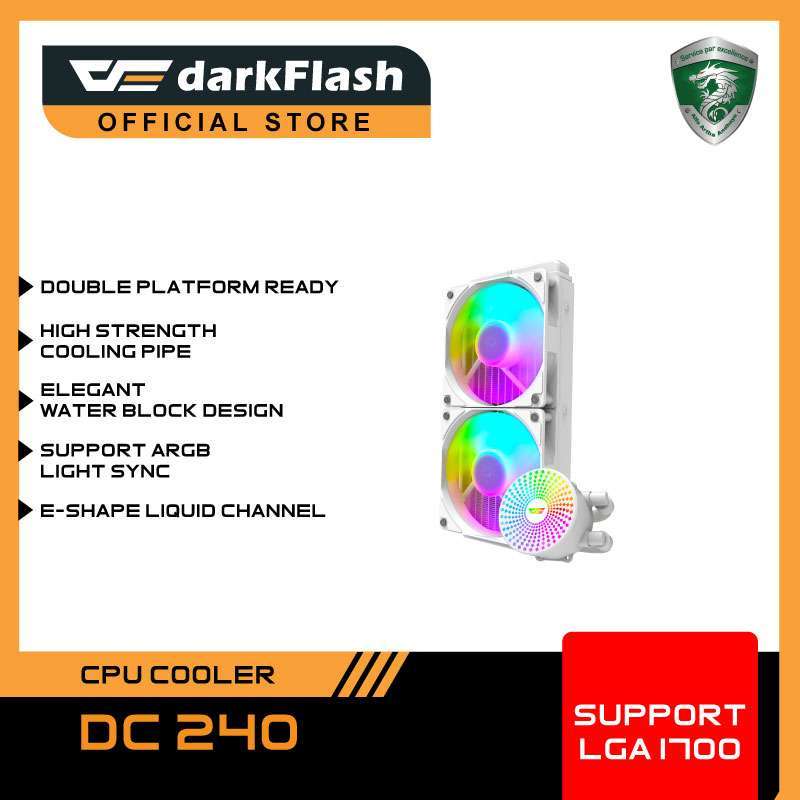 Jual darkFlash DC240 ARGB Liquid CPU Cooler [Support Intel & AMD] di ...