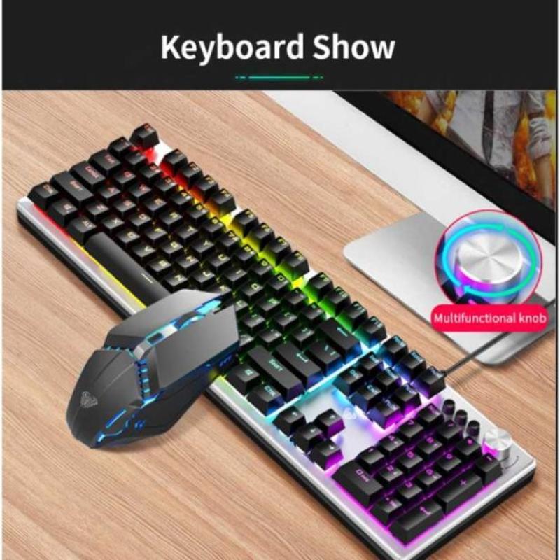 Jual Keyboard Gaming Aula F2028 Rubber Dump Membrane, Single Rgb Led ...