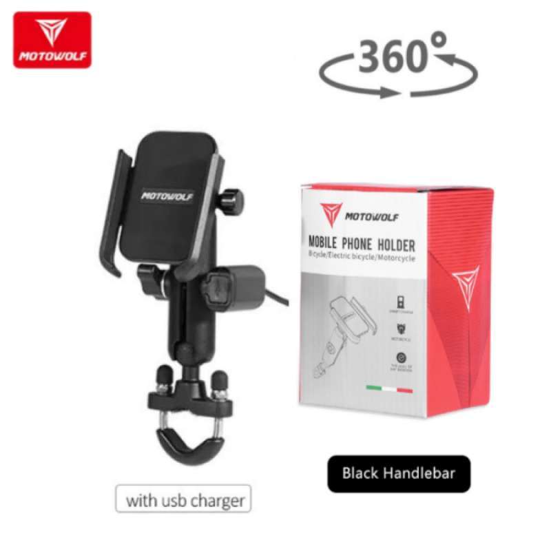 Promo Holder Besi HP Motor Stang Motowolf v3 Rotasi 360 Almunium Alloy ...