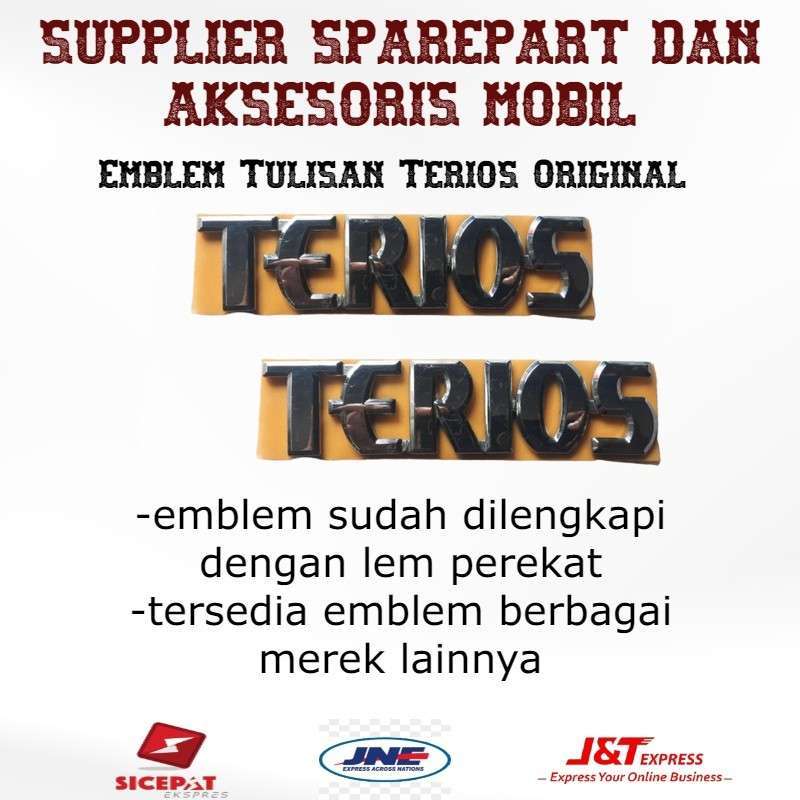 Jual emblem tulisan terios original di Seller Toko sparepart dan ...