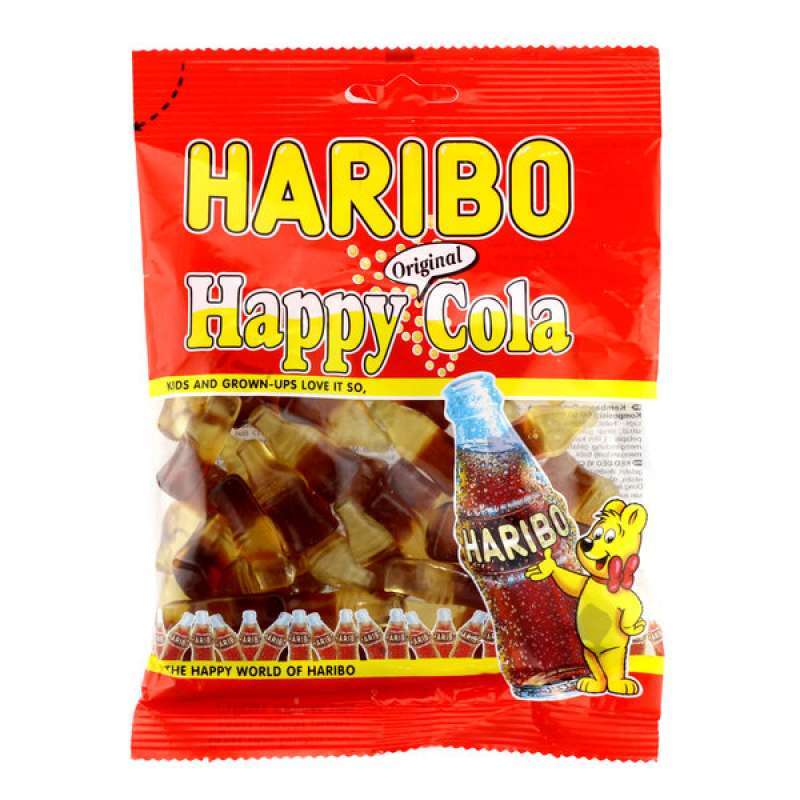 Jual HARIBO HappyCola Jelly Candy Happy Cola 80g - Permen Jely Rasa ...