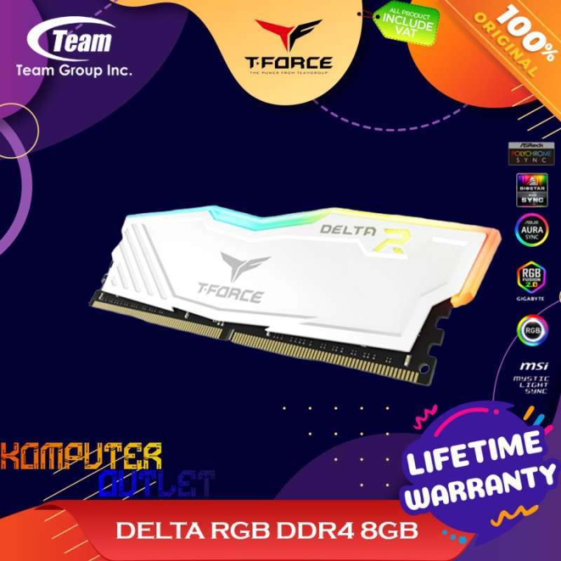 Jual TEAM T-FORCE DELTA RGB RAM DDR4 8GB SINGLE CHANNEL - TEAM GROUP di ...