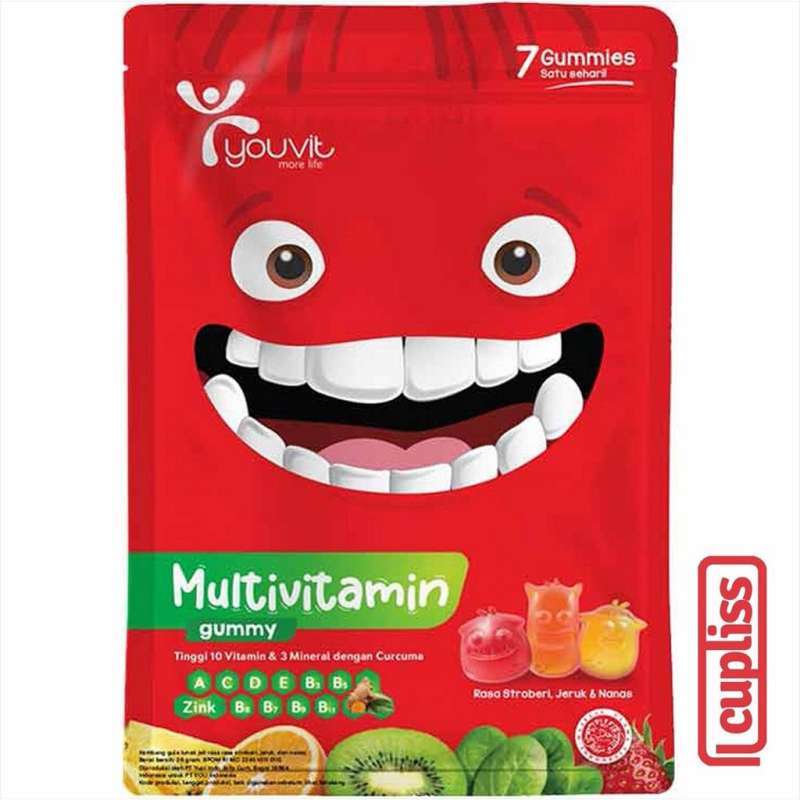 Promo YOUVIT Multivitamin Gummy Anak 7 Days Vitamin Diskon 46% di ...