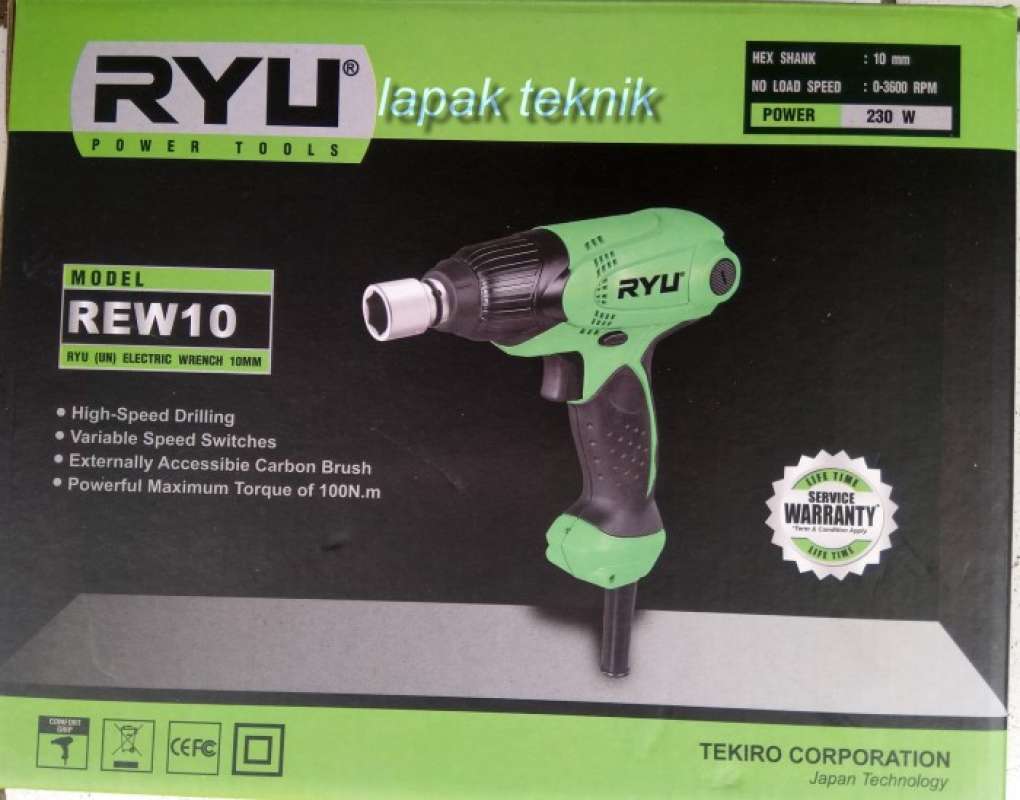 Promo Mesin Buka Baut Listrik Mesin Impact Listrik Tekiro Ryu Rew10 ...