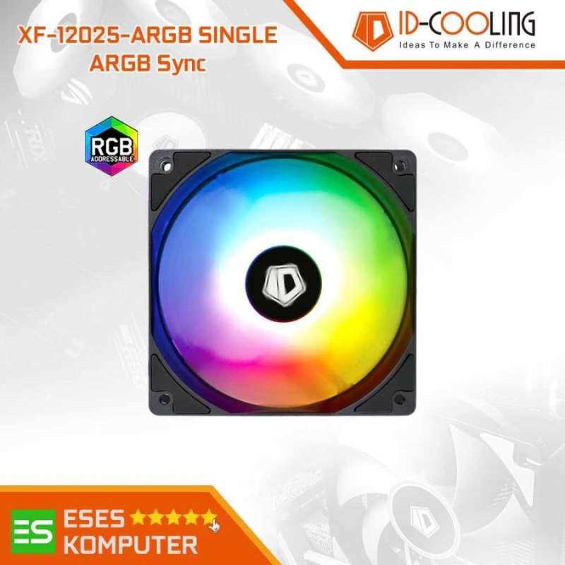 Jual Fan ID-COOLING XF-12025-ARGB SINGLE PACK 120mm 12CM - PWM ARGB Sync di Seller ESES Komputer ...