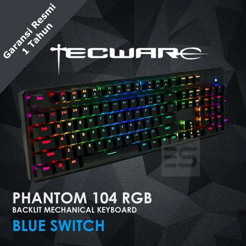 Jual Tecware Phantom 104 Rgb Led Outemu Switch Mechanical Keyboard ...
