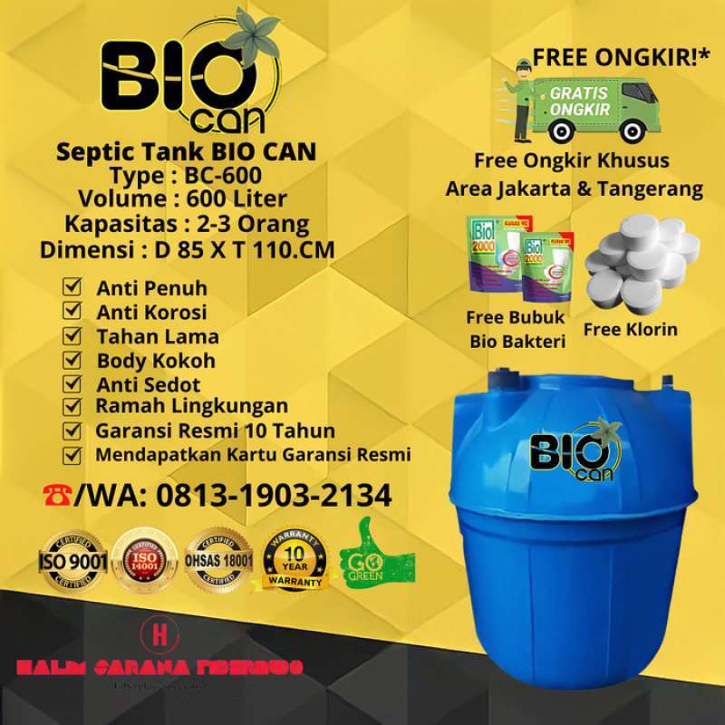 Promo Septic Tank Bio Biotech Biofil Biofilter Biotank 600 Liter Diskon ...