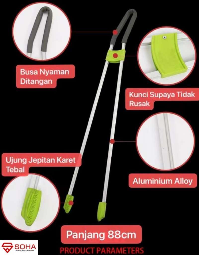 Jual Pck-07 Alat Penjepit Barang Serbaguna Panjang 88Cm Jepit Capit ...