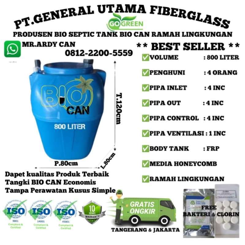 Promo septic tank bio , septic tank biotech , biofil 800 liter Diskon 5 ...