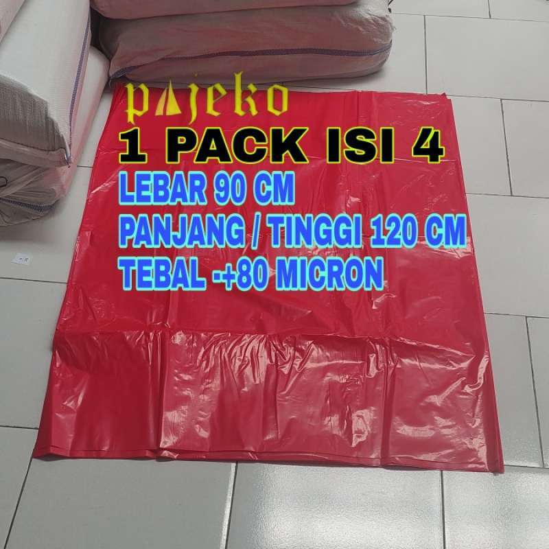 Promo Kantong Plastik Sampah Merah 90 x 120 tebal +-80 micron Diskon 33 ...