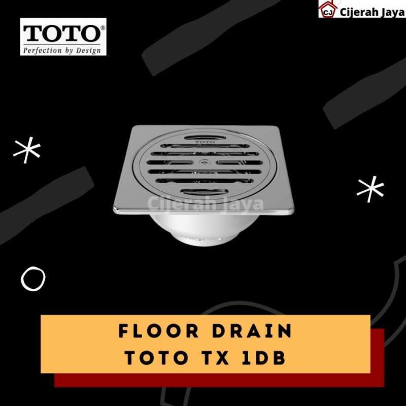 Jual FLOOR DRAIN TOTO TX1DB / SARINGAN KAMAR MANDI TOTO ANTI TIKUS TX 1 ...