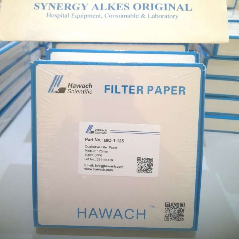 Promo Kertas saring /Filter paper No.1 Hawach (125 mm ) Diskon 33% di ...