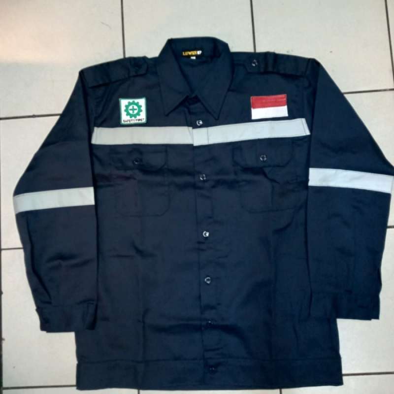 Promo Wearpack safety atasan lengan panjang / baju kerja proyek - warna ...