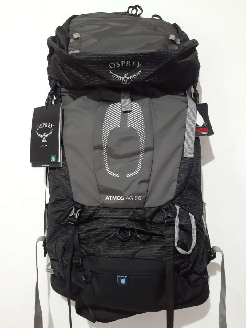 Jual Carrier Keril Osprey Atmos AG 50 S22 - AG 65 S22 BLACK di Seller ...
