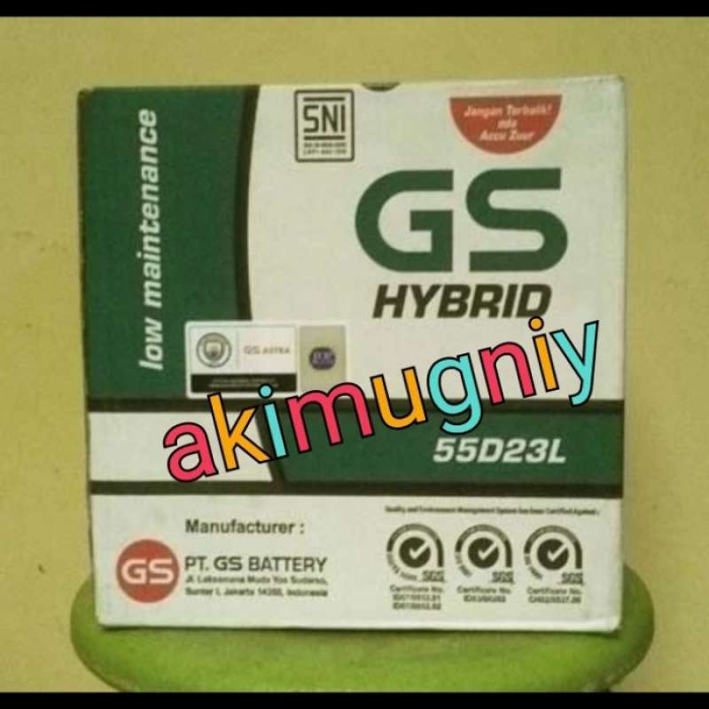 Jual RECOMMEND AKI GS ASTRA HYBRID 55D23L 60AH 12V AKI BASAH AUTOCRAFT ...