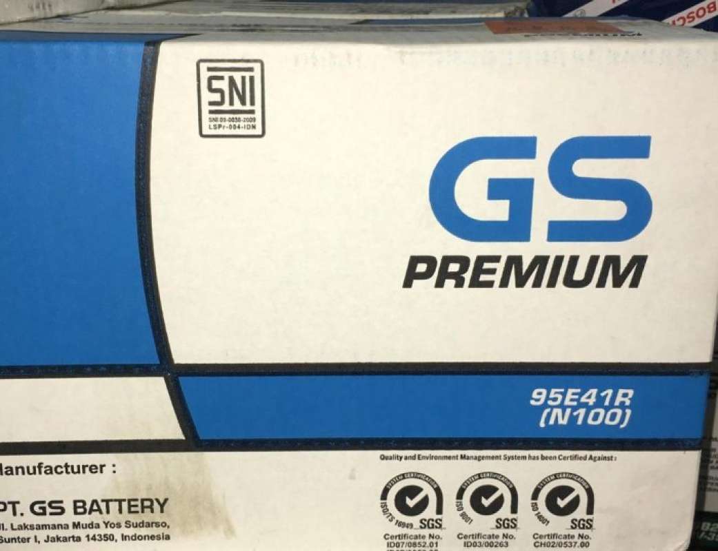Jual Aki Mobil Gs Astra Type Gs Premium 95e41r N100 12v 100ah -07922 Di ...