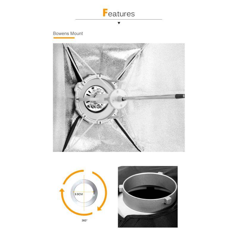 Jual Godox Softbox Umbrella Sb-ue Octagon 80cm Bowen Mount Di Seller ...