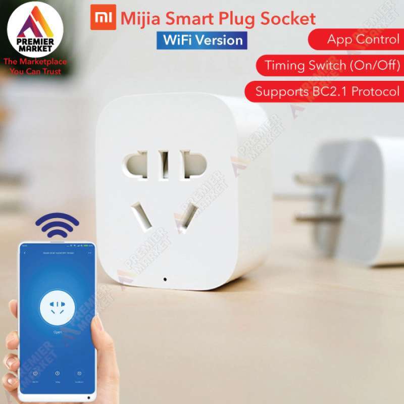 Jual Xiaomi Mi Smart Wifi Socket - Remote Control Plug Single Socket Di ...