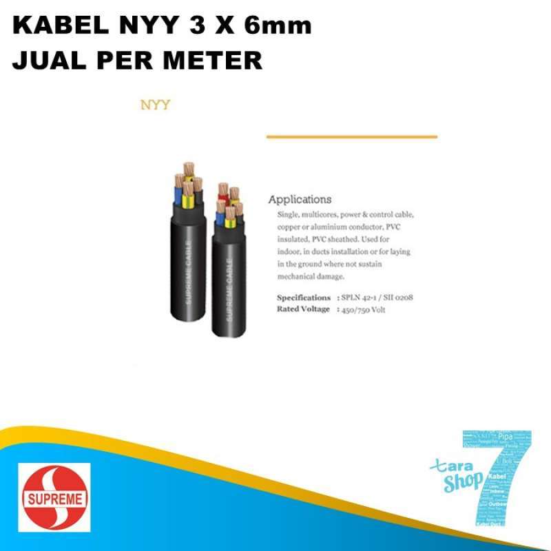 Jual Kabel Nyy 3 X 6 Mm Merk Supreme - 7190094 Di Seller Tara Online ...